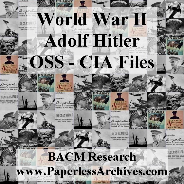 Adolf Hitler OSS - CIA Files - Download