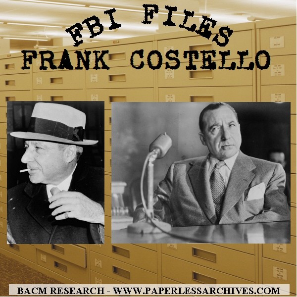 Frank Costello FBI Files - Download