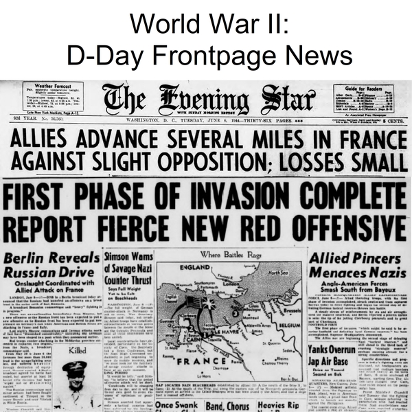 World War II: D-Day Frontpage News