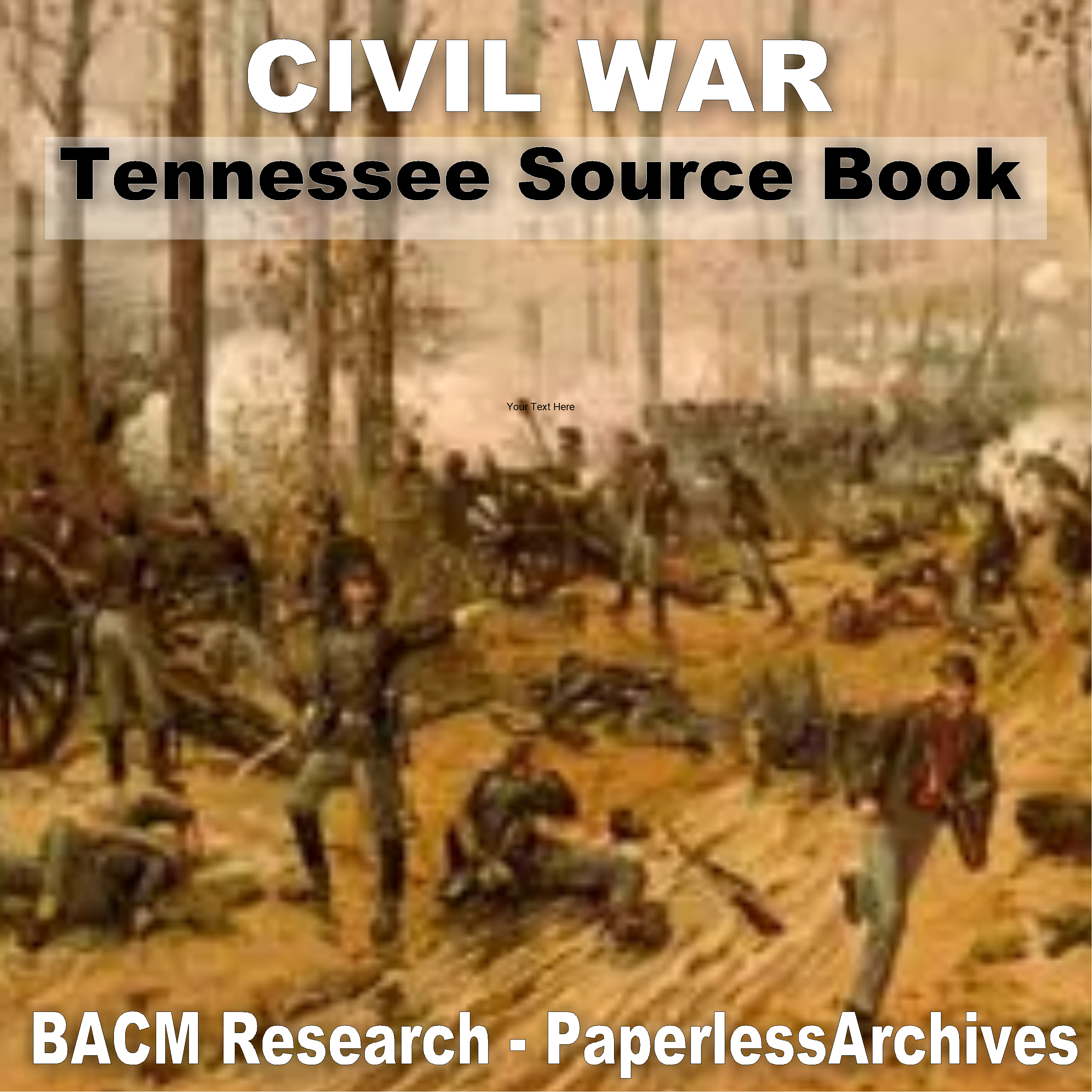 Civil War: Tennessee Civil War Sourcebook 10,673 pages of transcripts of Civil War documents ...