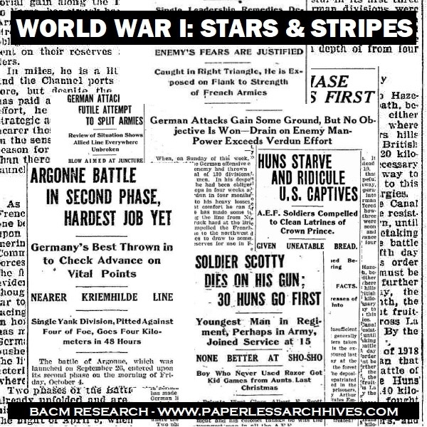 World War I Newspaper: The Stars and Stripes - Download