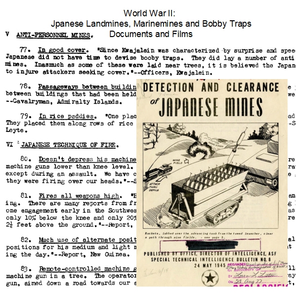 World War II: Japanese Landmines, Marinemines and Bobby Traps Documents ...