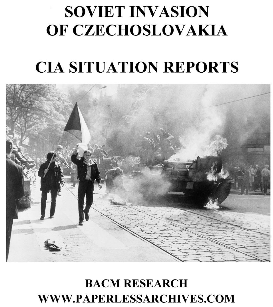 Soviet Invasion of Czechoslovakia CIA Situation Reports