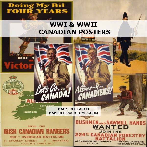 World War I & World War II Canadian Posters