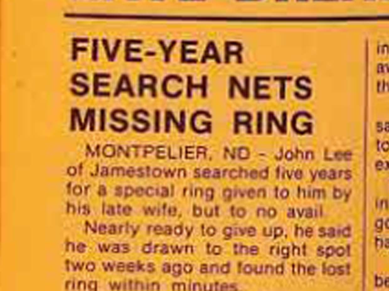 Five Year Search Nets Missing Ring