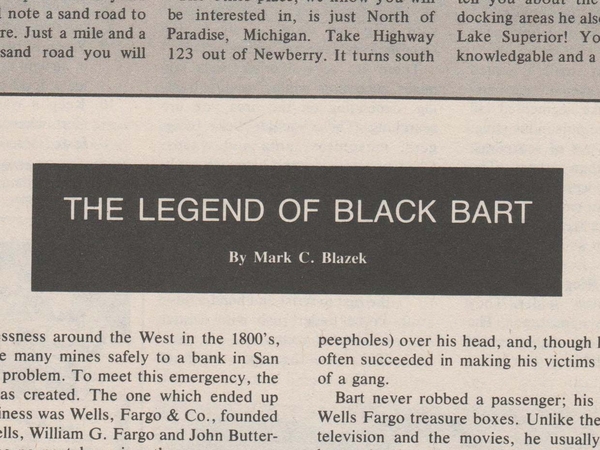 The Legend of Black Bart