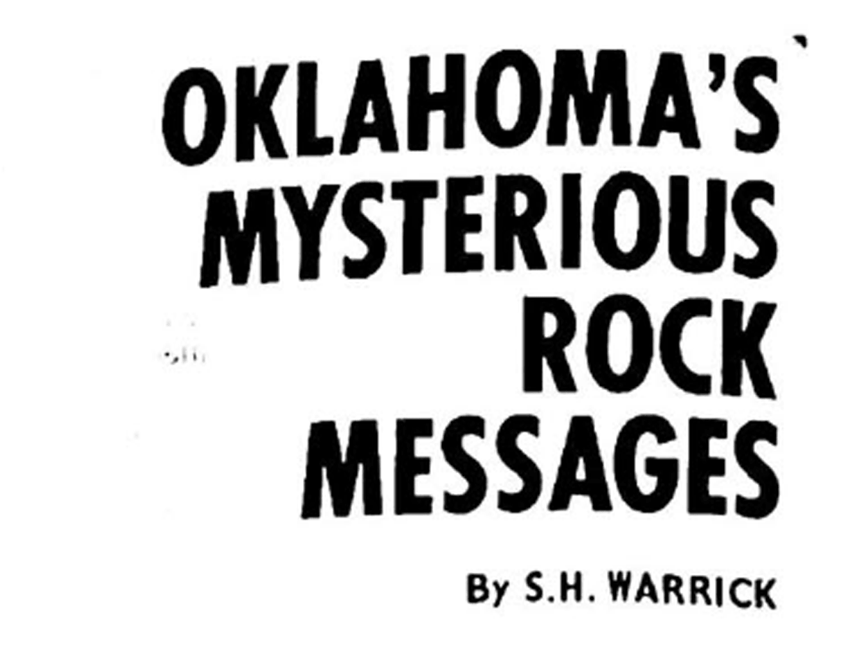 Oklahoma’s Mysterious Rock Messages