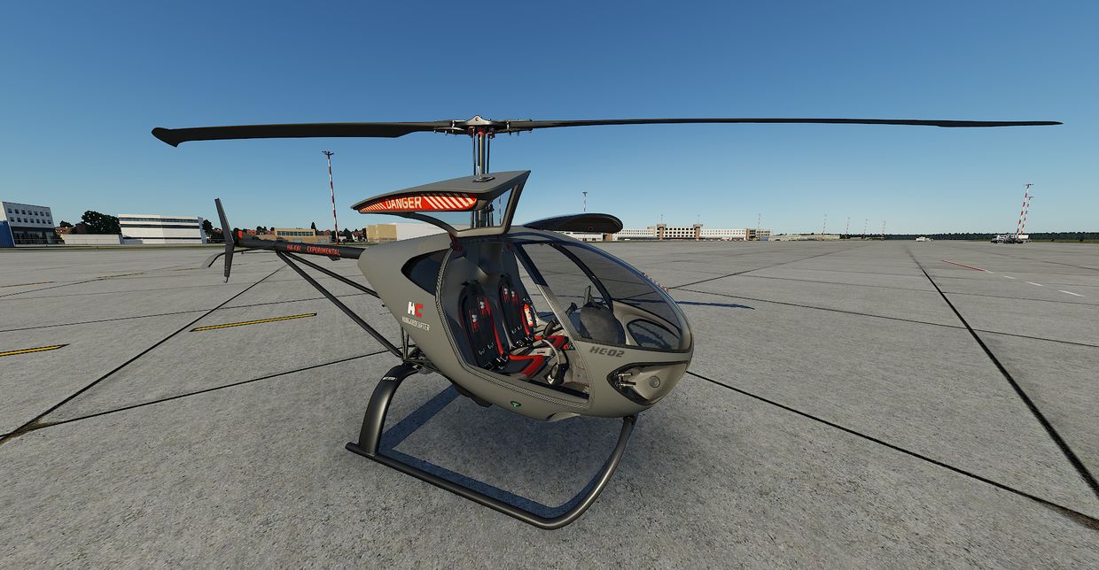 VSKYLABS Hungarocopter HC-02: Ultralight Helicopter Sim for X-Plane.