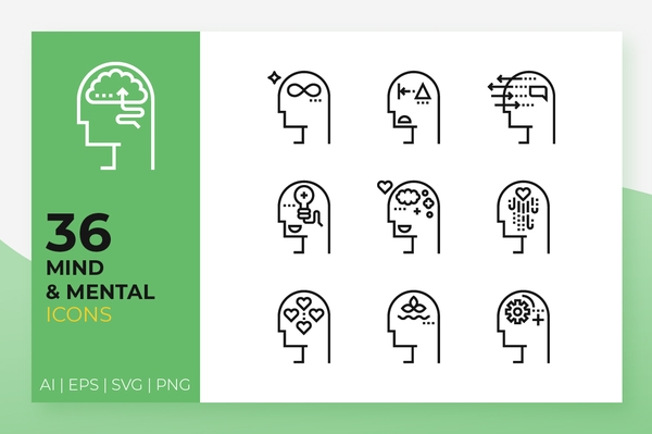 Mind & Mental Icons