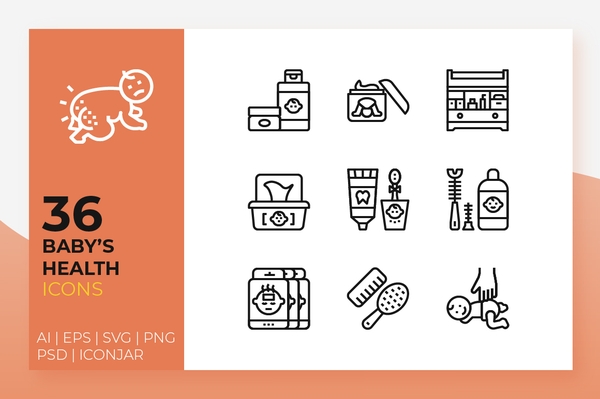 Baby's Health Icons