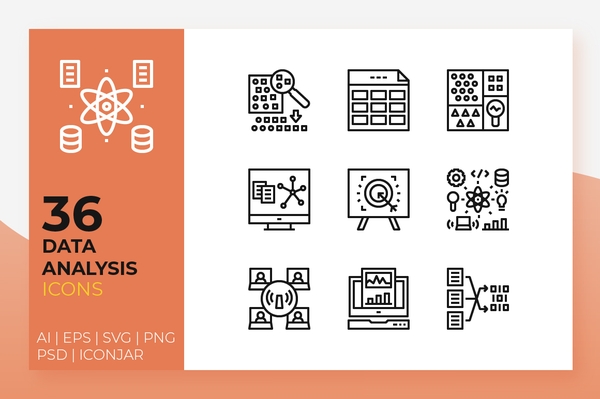 Data Analysis Icons