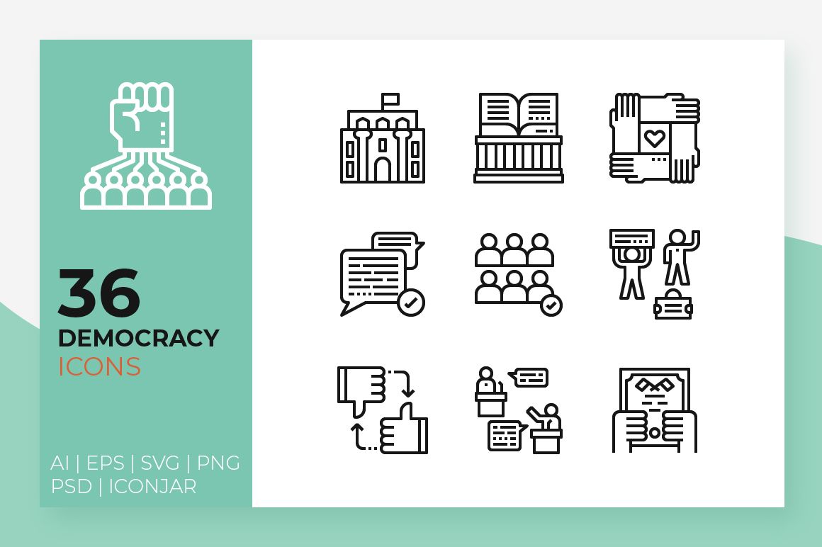 Democracy icons