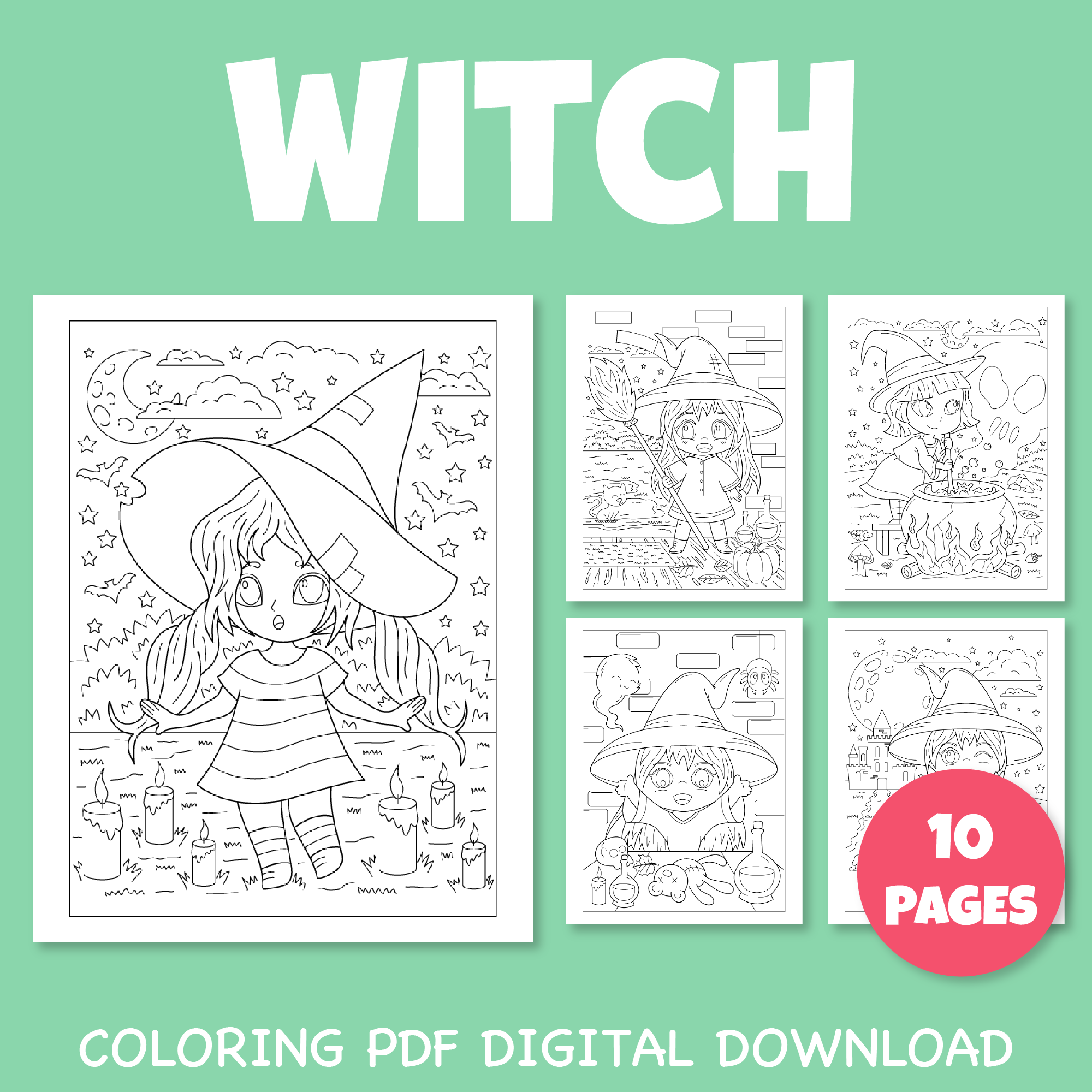 Printable digital coloring