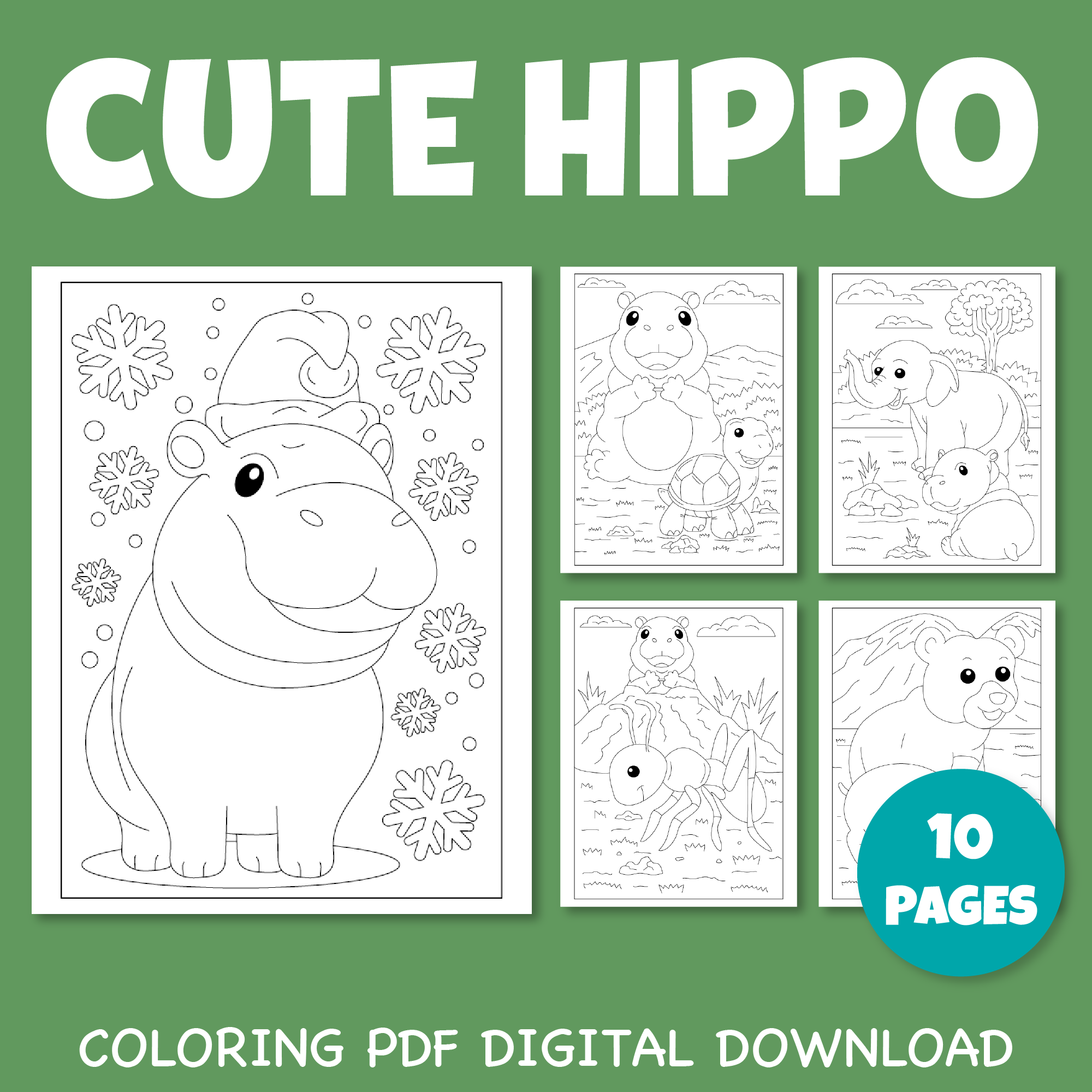 Printable digital coloring