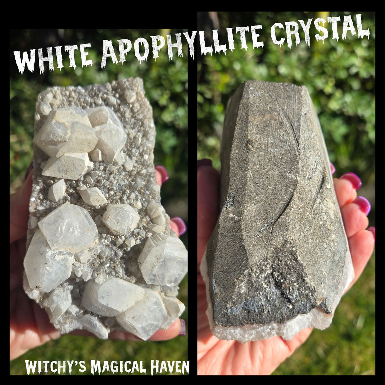 White Apophyllite Raw Crystal Cluster