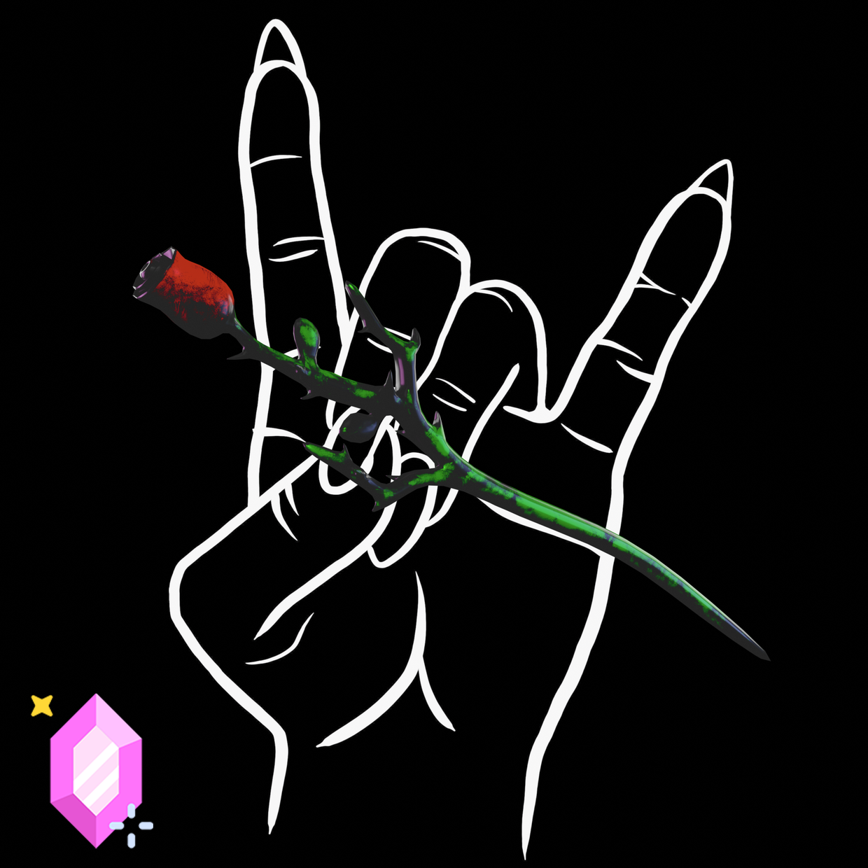 Rose Pin