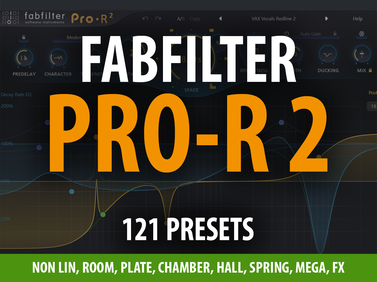 FabFilter PRO-R 2 - 121 Presets