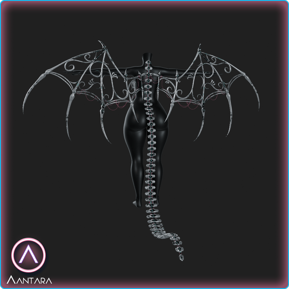 Cyber Spine/Tail & Wing Set