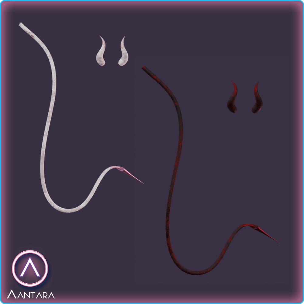 Demon Horn/Tail Set