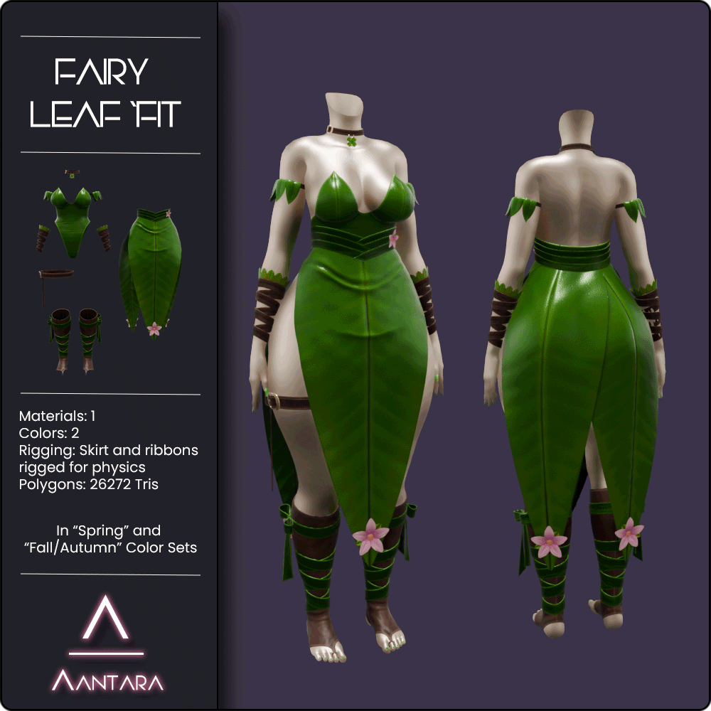 Fairy Leaf Outfit for VRChat