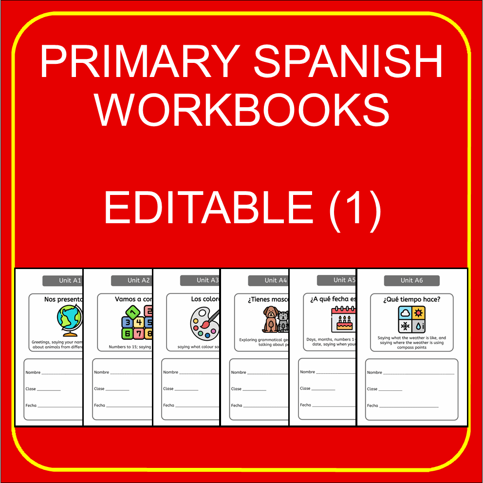 Primary Spanish workbooks - editable (1)