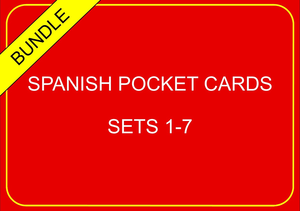 Spanish Pocket Cards, sets 1-7