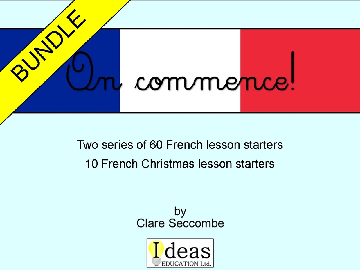 On commence! - French lesson starters bundle