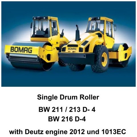Bomag BW 211/213/216 D-4 Single Drum Roller Service Training Manual