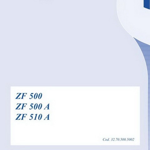 ZF Marine ZF500A - ZF510A Gearbox Repair Manual