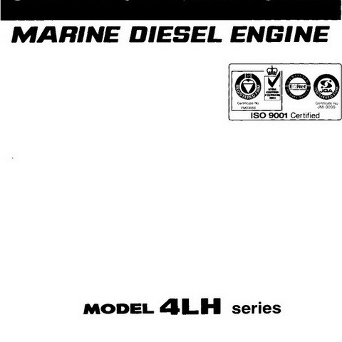 Yanmar 4LH Series Marine Diesel Engine Repair Service Manual