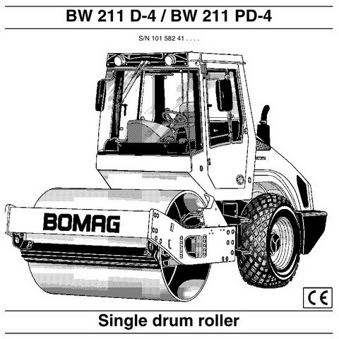 Bomag BW 211 D-4, BW 211 PD-4 Single Drum Roller Operation ...