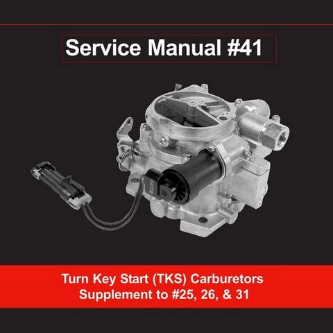 Mercury Marine MerCruiser Service Manual #41 Turn Key Start (TKS ...