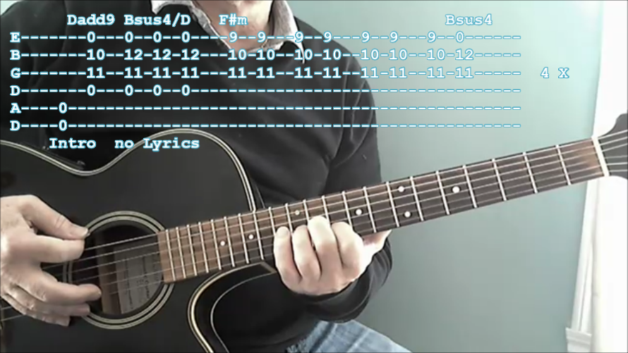 Harvest Moon, Neil Young, Video Guitar lesson (On-screen tabs)