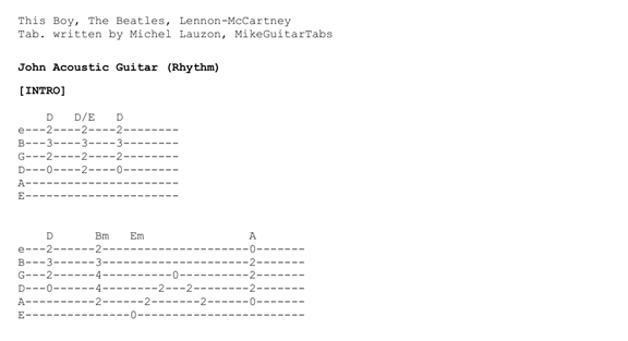 Video guitar lesson with on-screen tabs and tabs in PDF format