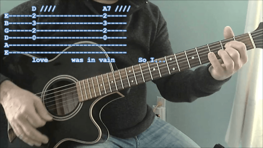 If I Fell, The Beatles Video Guitar lesson (On-screen tabs)