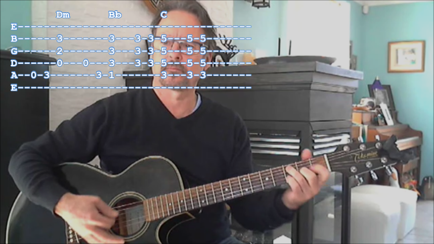 Layla, Eric Clapton, Video Guitar lesson (On-screen tabs)