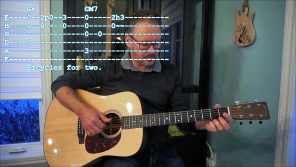 Junk, Paul McCartney Video Guitar lesson (On-screen ta