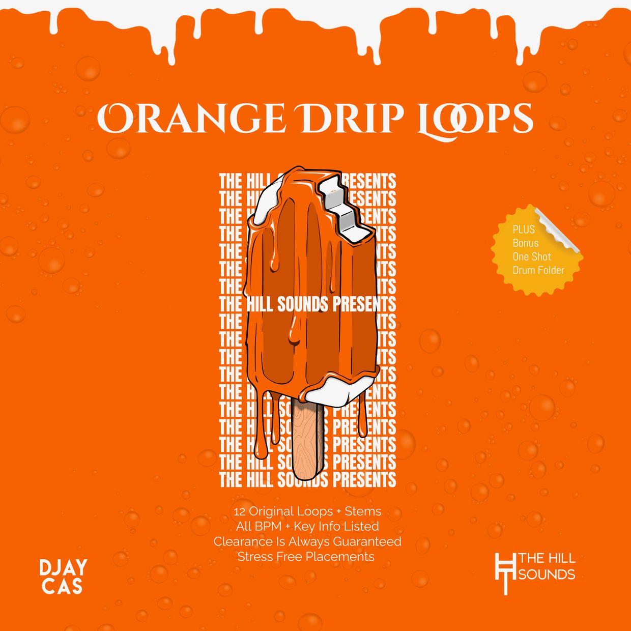 ORANGE DRIP LOOPS: By DJayCas