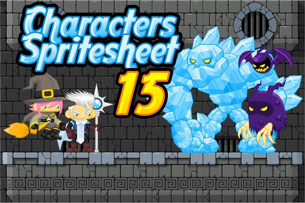 Witch & Ice Mage - Game Sprites