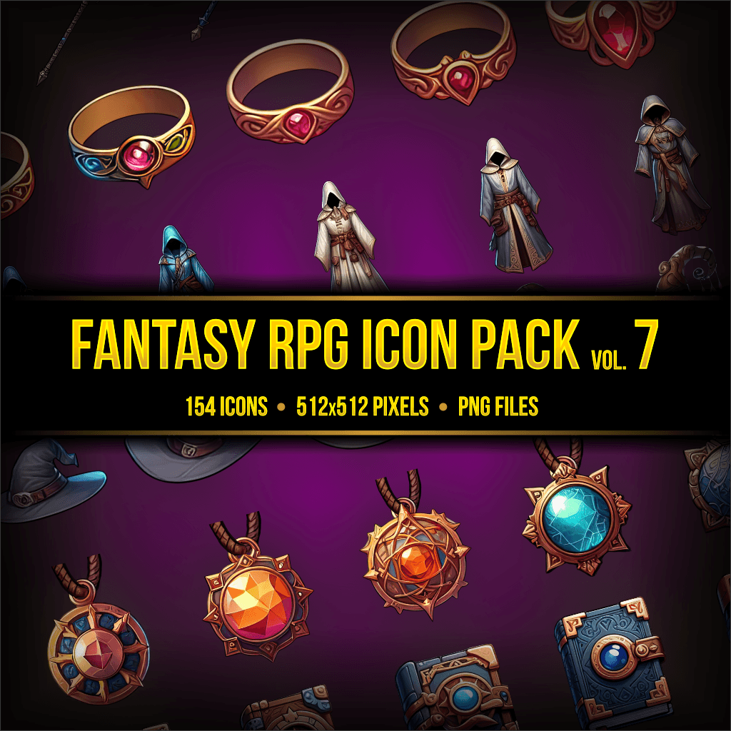 Fantasy RPG Game Inventory Icon Pack