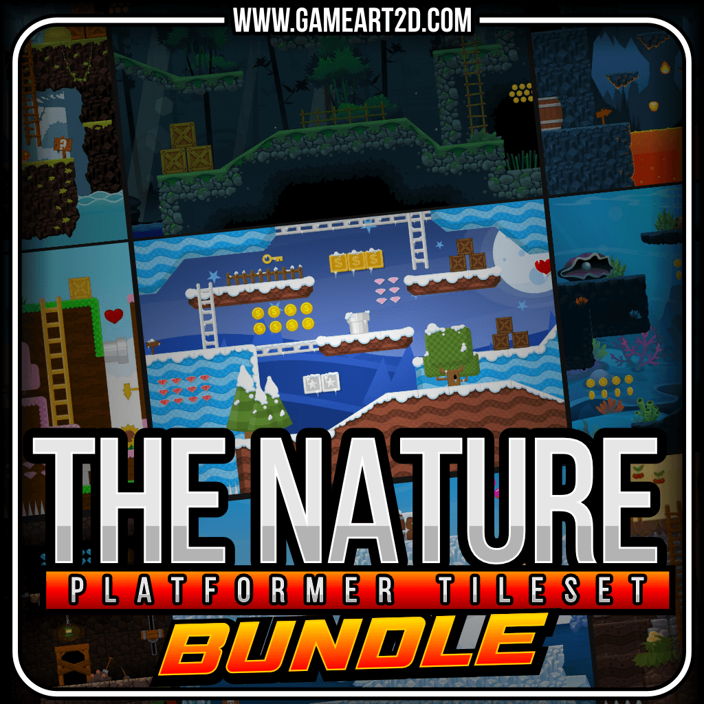 Nature Platformer Tileset Bundle – 12 Complete Environment Packs