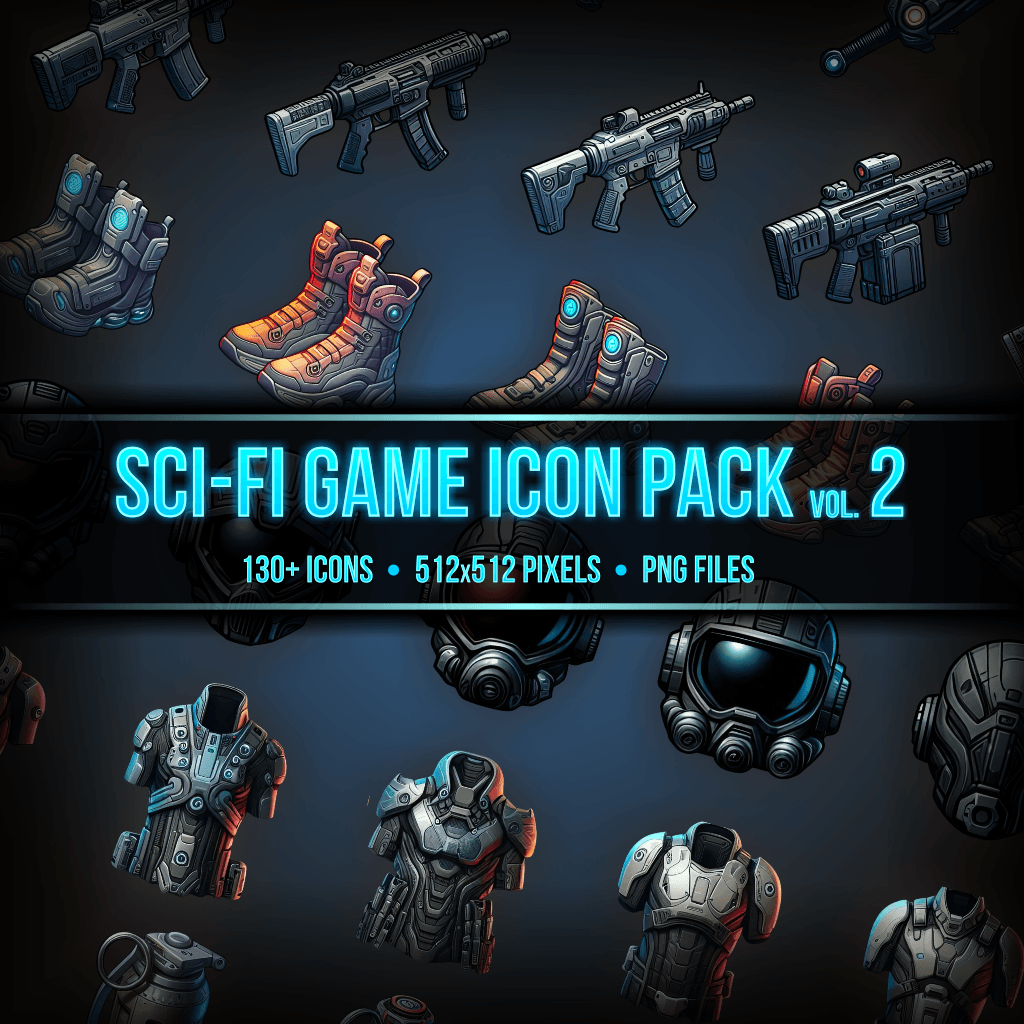 Sci-fi Game Inventory Icon Pack vol. 2