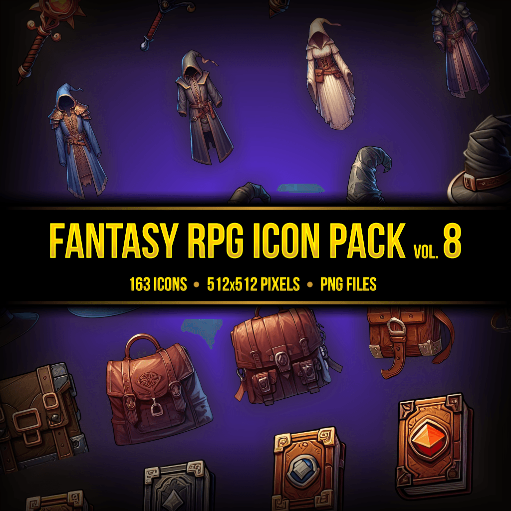 Fantasy RPG Game Inventory Icon Pack