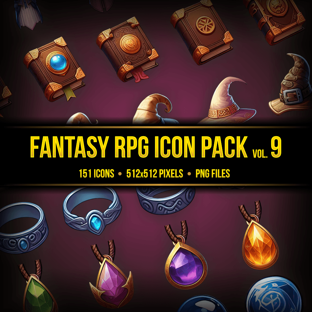Fantasy RPG Game Inventory Icon Pack