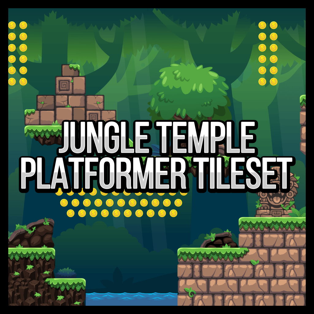 Jungle Temple Platformer Tileset – Mesoamerican / Maya / Aztec Style