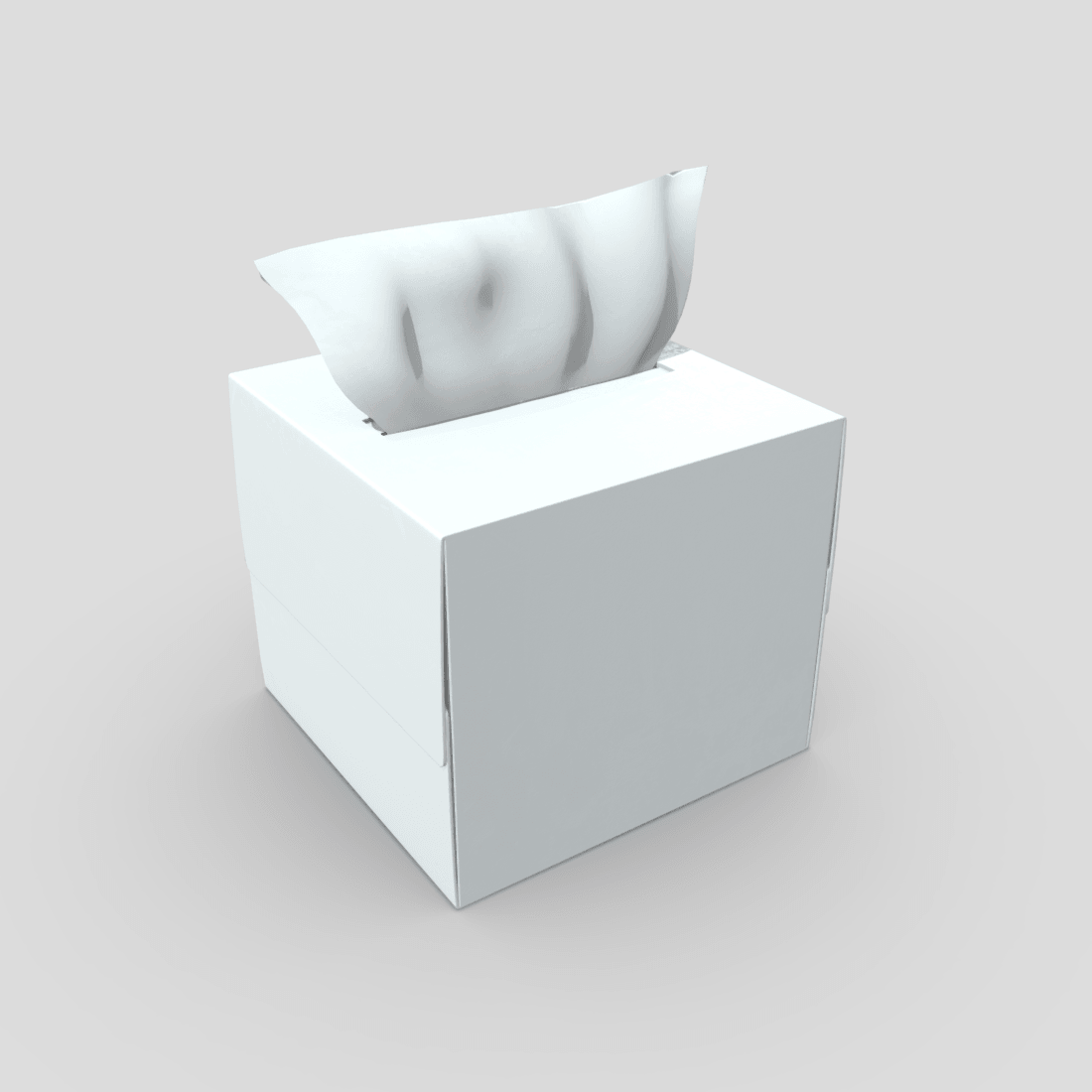 CC0 - Tissue Box - low poly PBR 3d model