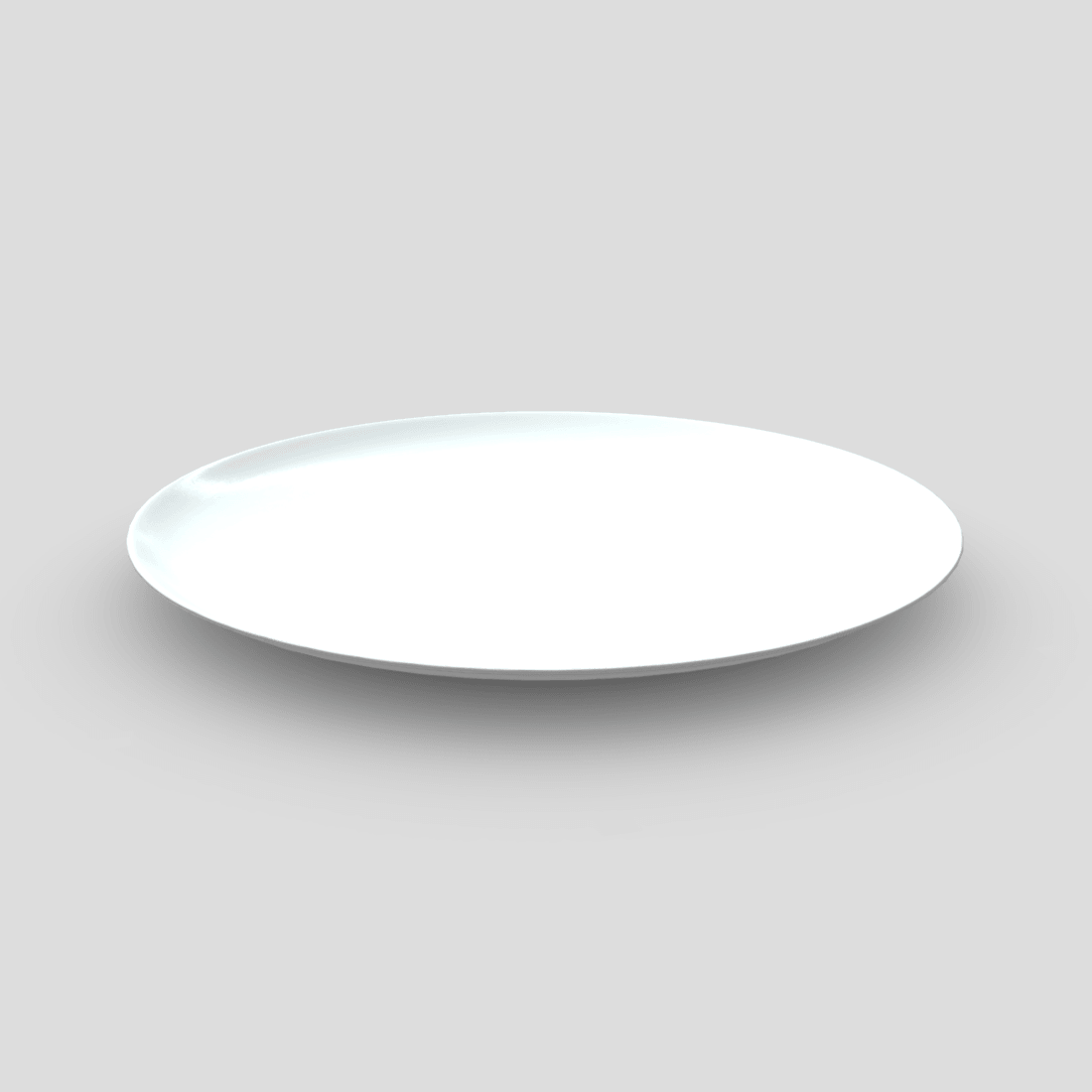 CC0 - Plate - low poly PBR 3d model