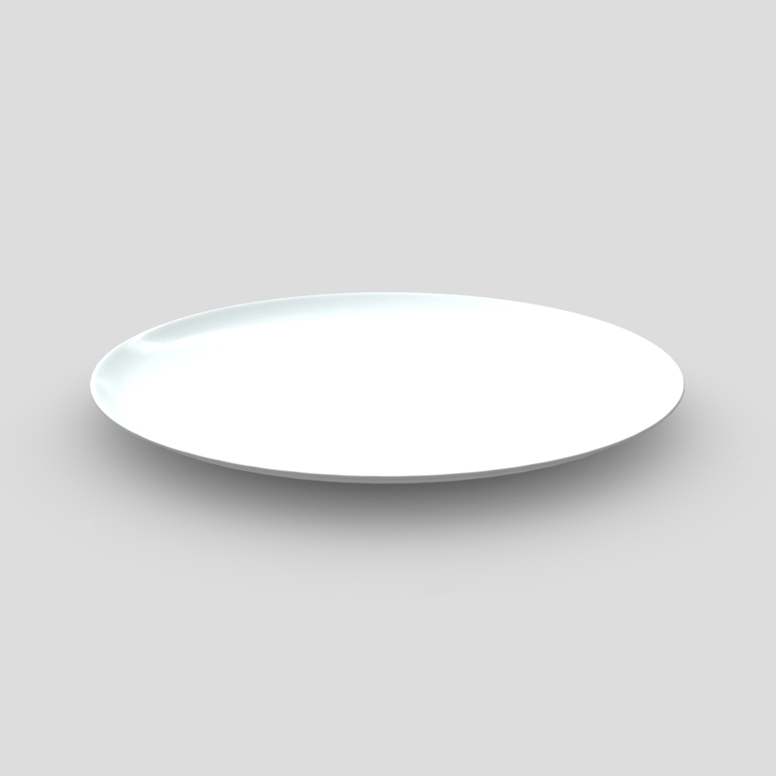 CC0 - Plate - low poly PBR 3d model