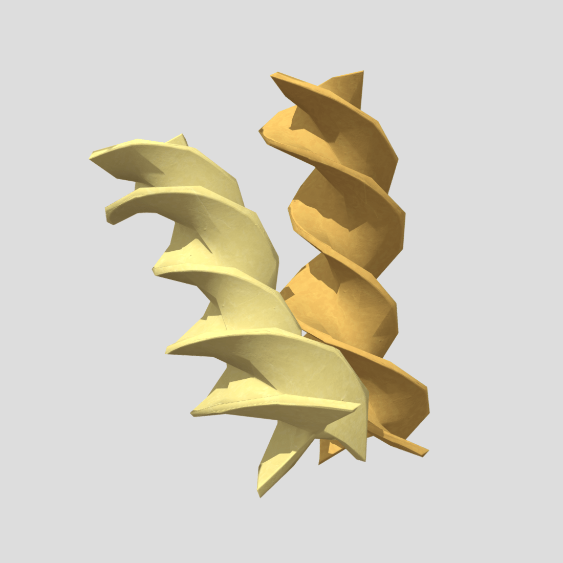 Pasta Penne - low poly PBR 3d model