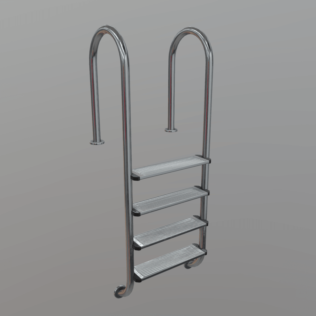 Pool Ladder - low poly PBR 3d model